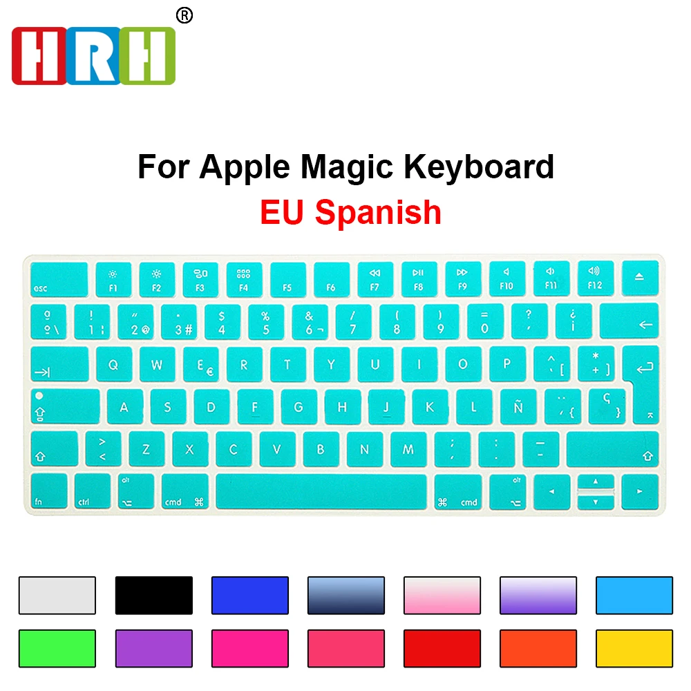 HRH-Slim-ESP-Spanish-Keyboard-Cover-Silicone-Skin-For-Apple-Magic ...