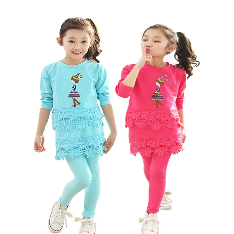 New Girls Clothing Sets 2018 Kids Girls Clothes Set Cotton T shirt ...