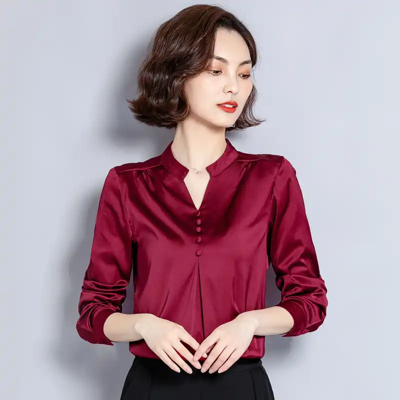 Venta > camisas de seda para mujer > en stock