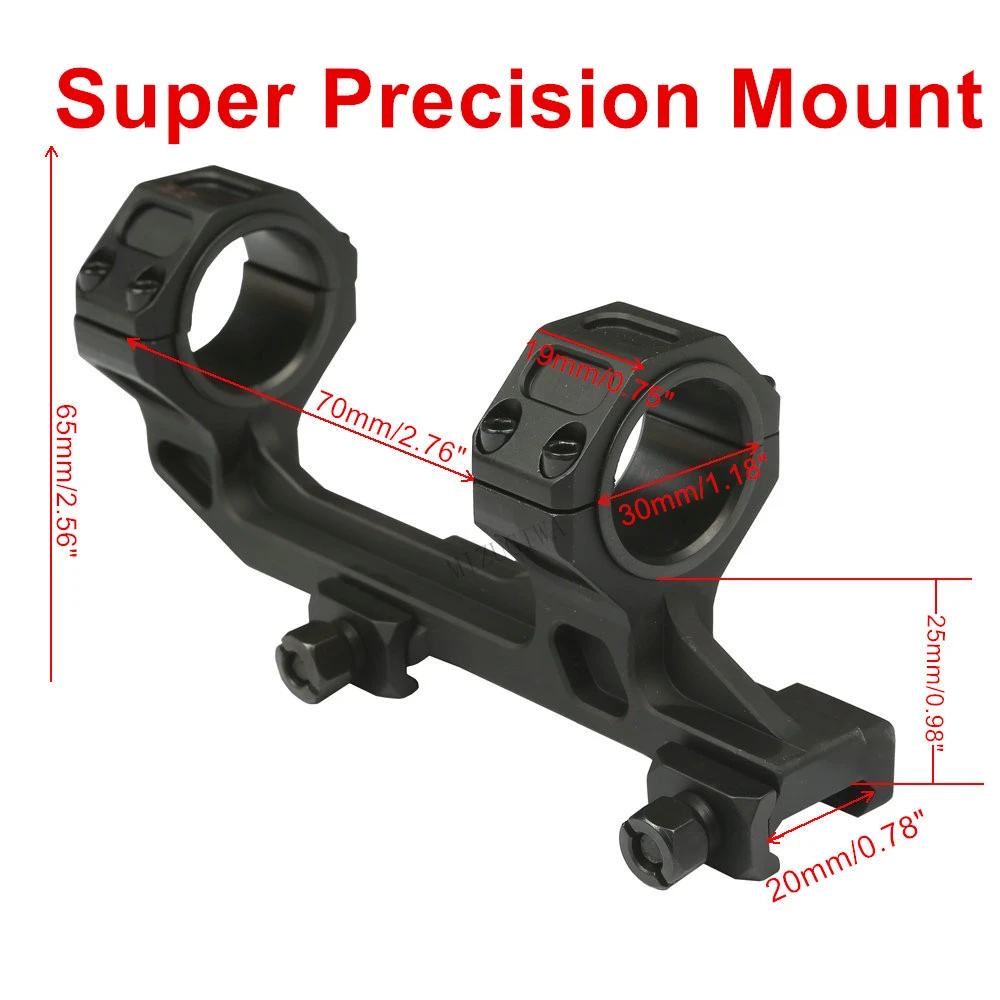 Mizugiwa Automatics M4 Ar 15 Scope Mount 1 Inch / 30mm Ring 20mm ...