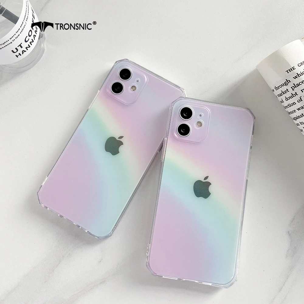 Rainbow-Gradient-Phone-Case-for-iPhone-12-11-Pro-Max-XR-Xs-MAX-Soft ...