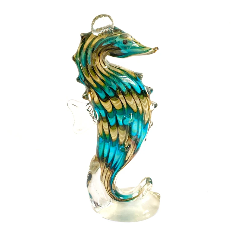 Glass Sculptures & Figurines Glass Art Seahorse Handmade Glass Figurine ...