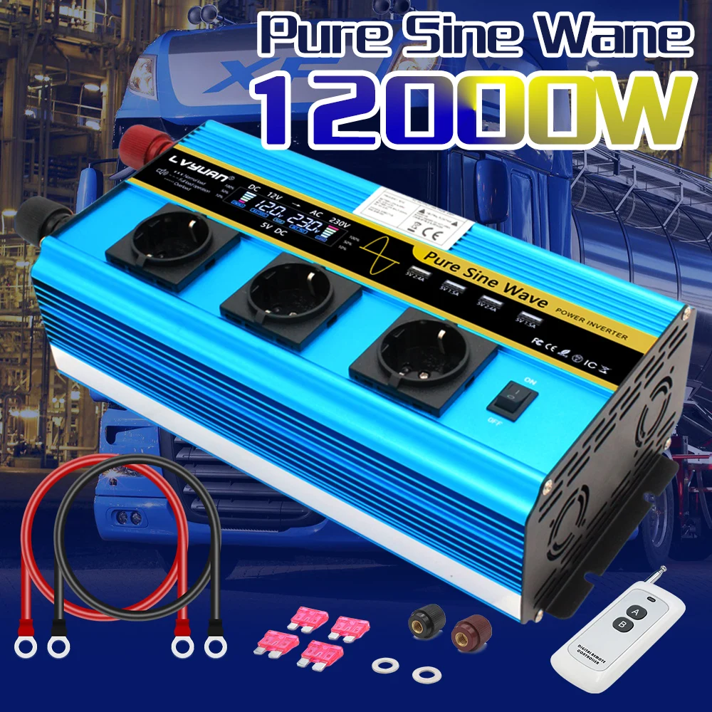 12000W-Power-Inverter-DC-12V-to-AC-220V-230V-Converter-Supply-Solar ...