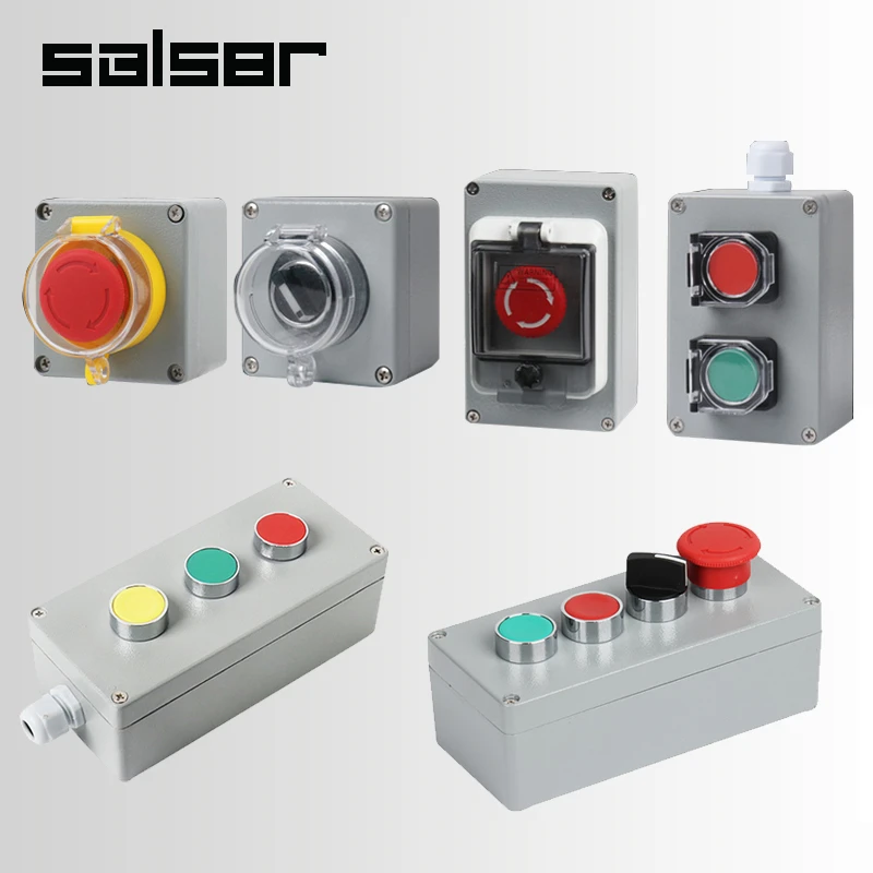 DIY-Metal-Push-Button-Control-Box-Explosion-proof-Junction-Waterproof ...