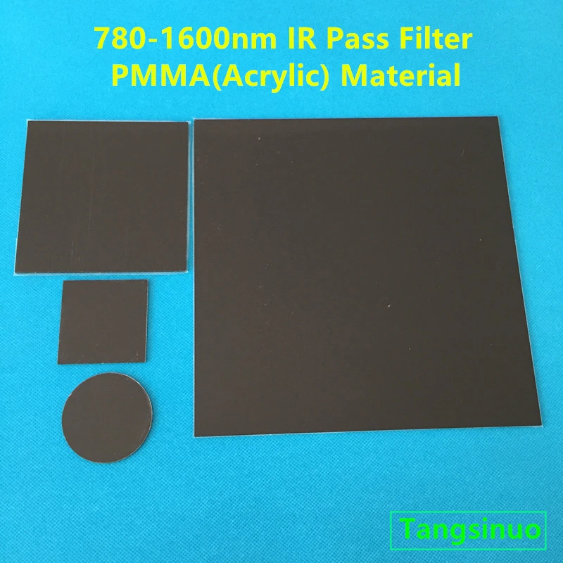 780-1600nm IR Longpass Black Filter IR780 PMMA Acrylic Resin
