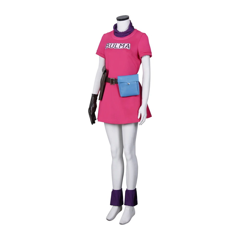 Anime Dragon Ball Bulma Uniform Cosplay Costume For Women - AllCosplay.com