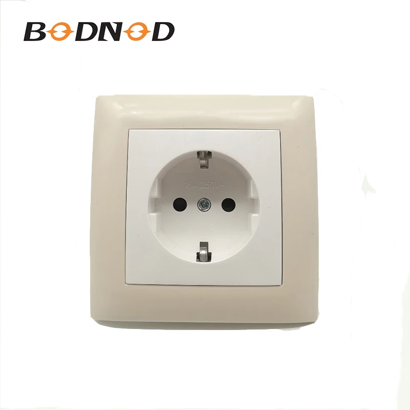 Free Shopping Hot Sale European Standard Ground Socket White Panel ...