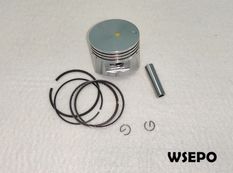 Chongqing Quality Piston Rings Circlip Pin Kit fits for GX100 52mm Bore ...