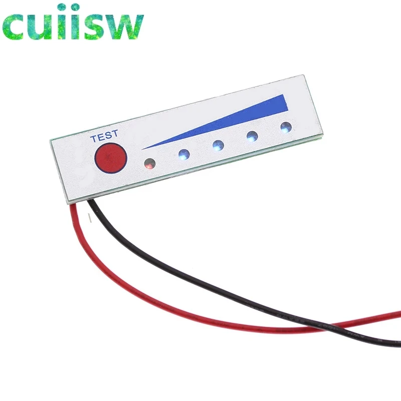 5PCS Lithium battery power display board 12V power indicator battery ...