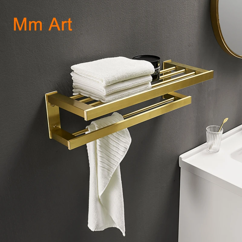 Brass Wire Bathroom Shelf – Rispa