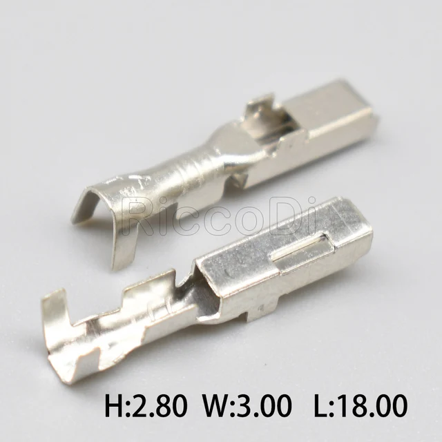 100/500Pcs 2.2 mm Male Female Car Crimp Terminals ST740673-3 8100-0457/ ...