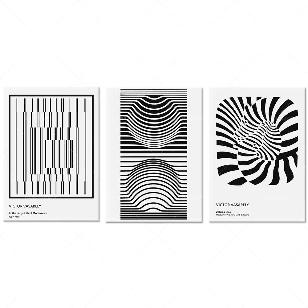 Victor Vasarely Black And White