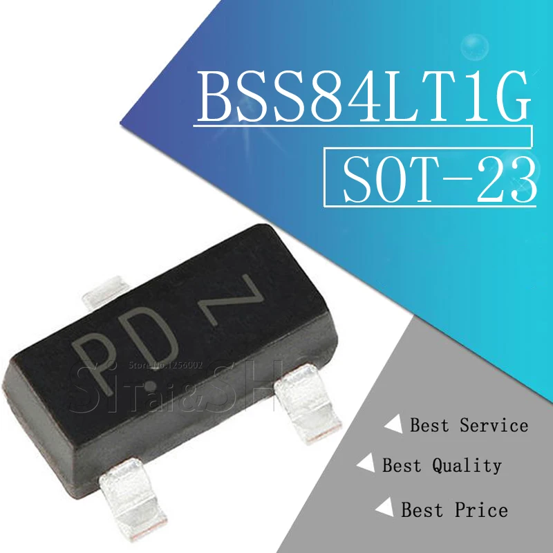 100PCS BSS84LT1G SOT23 BSS84 MOSFET 50V 130mA P Channel New original fast delivery|Integrated ...