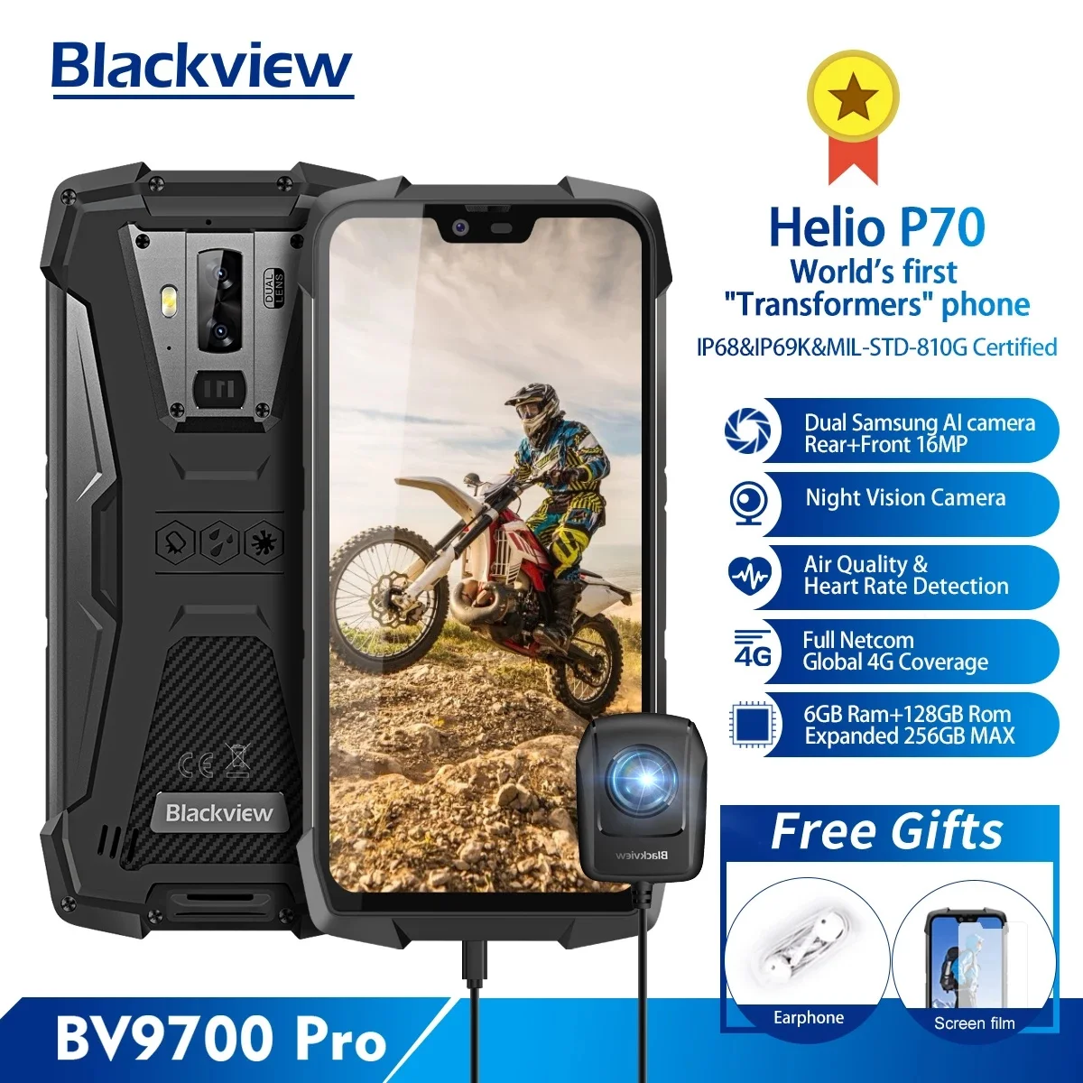 Blackview-BV9700-Pro-IP68-waterproof-Mobile-Phone-Helio-P70-Octa-Core ...