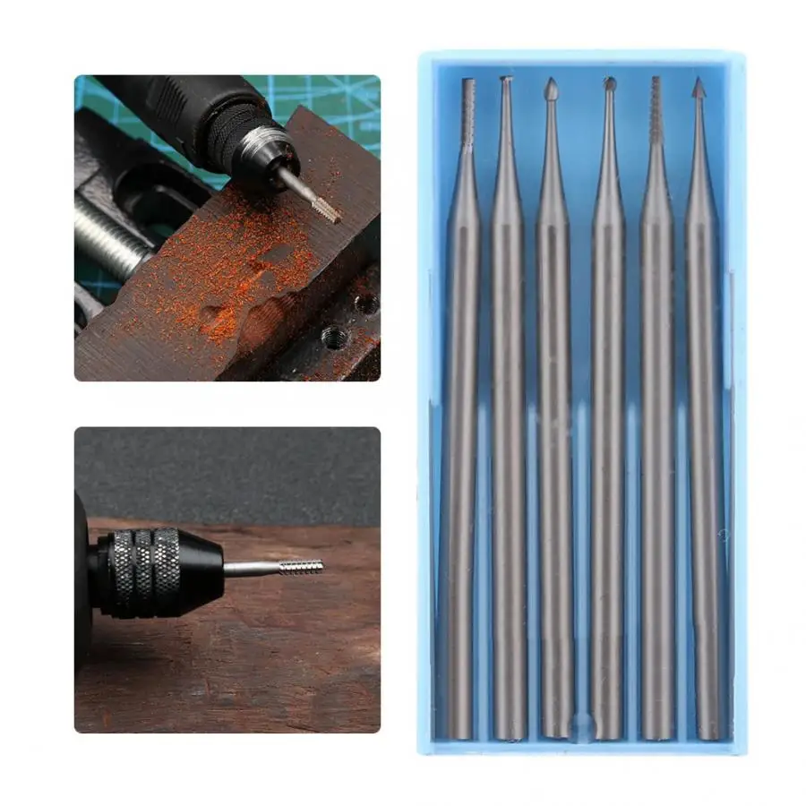 6Pcs-1mm-Miniature-Drill-Needle-Engraving-Milling-Cutter-Carving ...