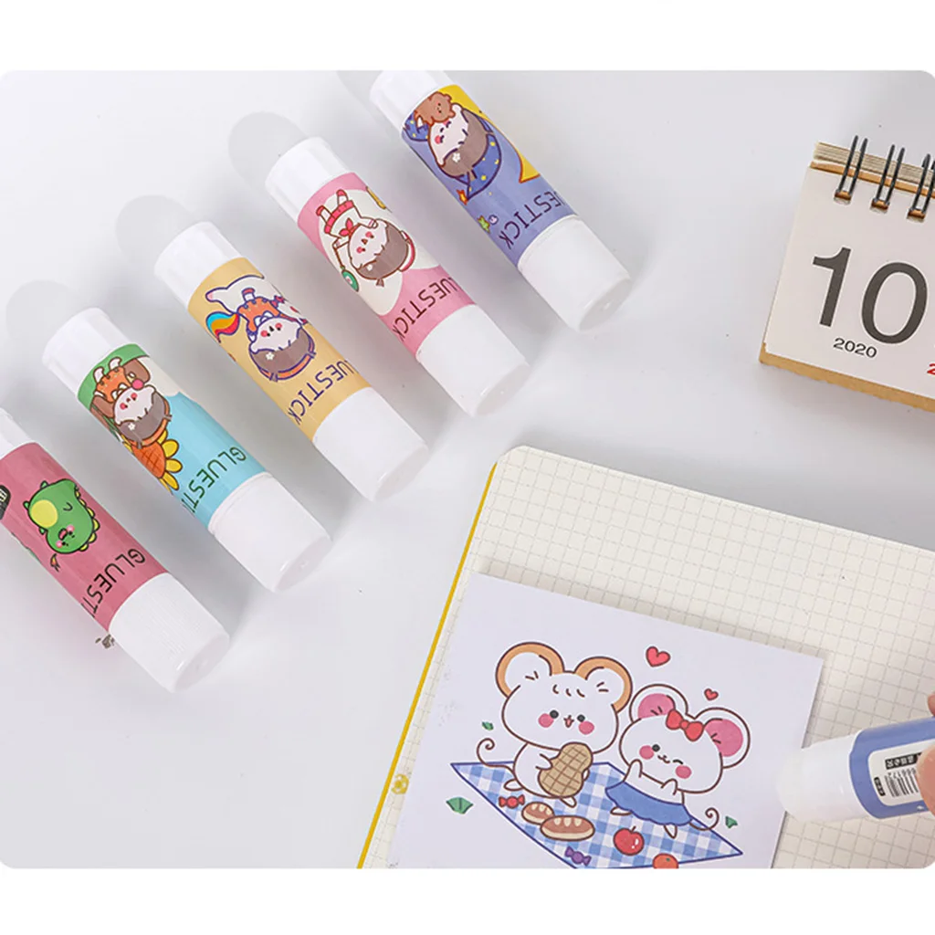 Cute Cartoon Solid Glue Stick Strong Adhesives Glues for Student Tapes ...