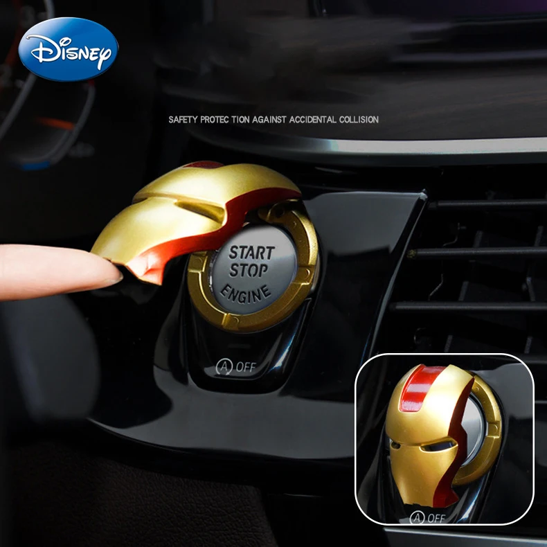Generic Anime Iron Man Captain America Car Start Button Cover Car ...