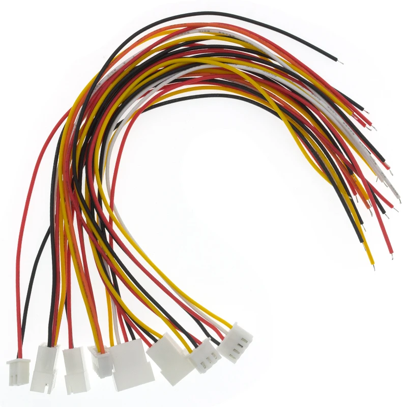 20cm JST XH2.54 XH 2.54mm Wire Cable Connector 2/3/4/5 Pin Pitch Male Female Plug Socket 1007 ...
