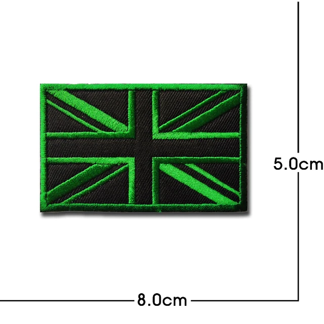 Embroidered Flags & Political Sewing Patches Black Union Jack Flag ...