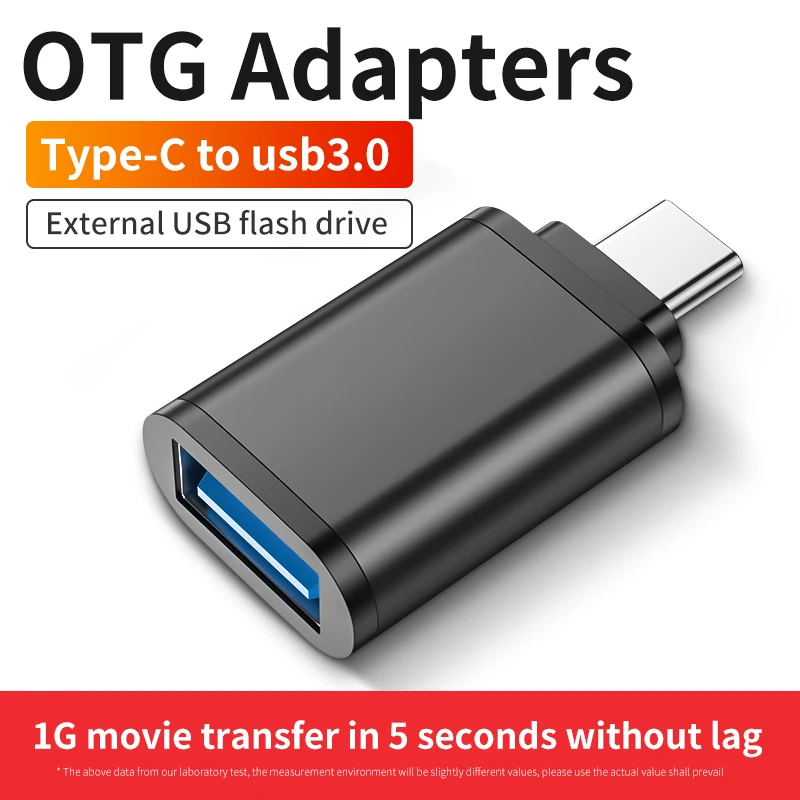 USB C OTG Adapter Fast USB To Type C Adapter for MacbookPro Samsung Xiaomi Huawei Mini USB ...