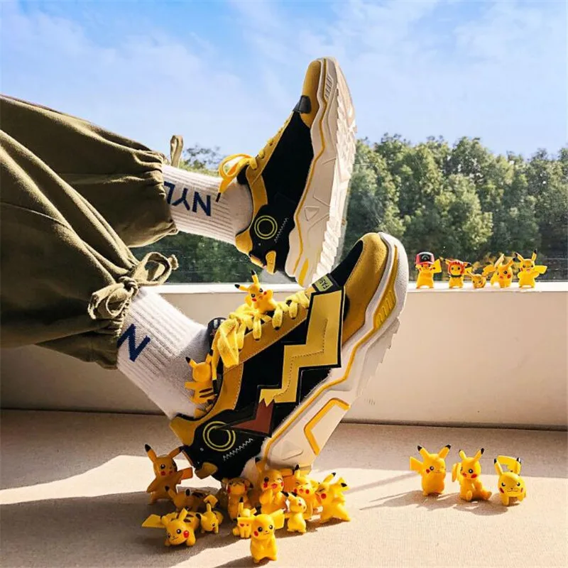 Pokemon Pikachu Cartoon Casual Sneakers Shoes For Unisex - KawaiiMerch.com