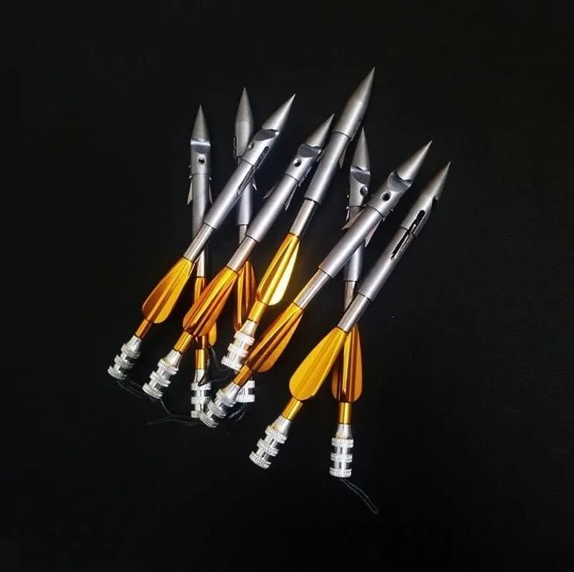 1PCStainless Steel Fishing Arrow Slingshot Catapult Arrow Head Silver ...