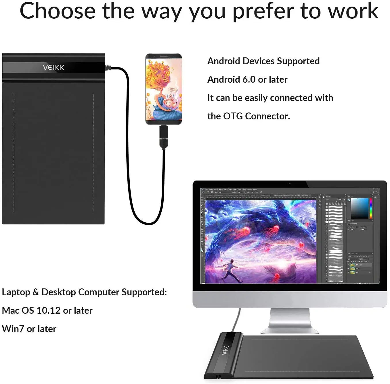 Other Computers & Networking - VEIKK S640 Drawing Graphic Tablet with ...