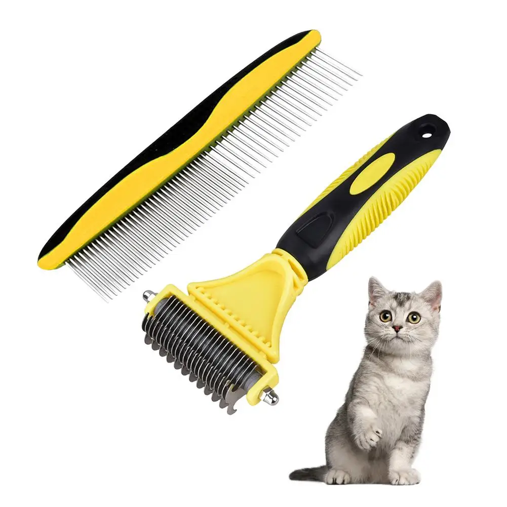 Dog Grooming Brush Undercoat Brush For Dogs Pet Grooming Tool 2PCS ...