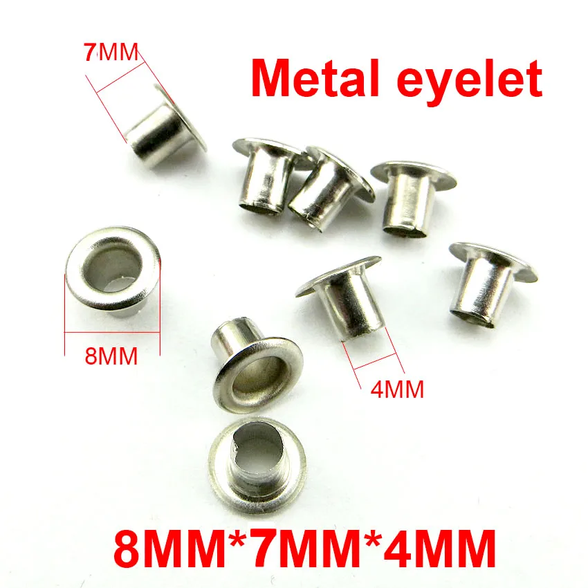 150PCS-8-7-4MM-Silver-METAL-EYELETS-Button-BRAND-Sewing-Clothes ...