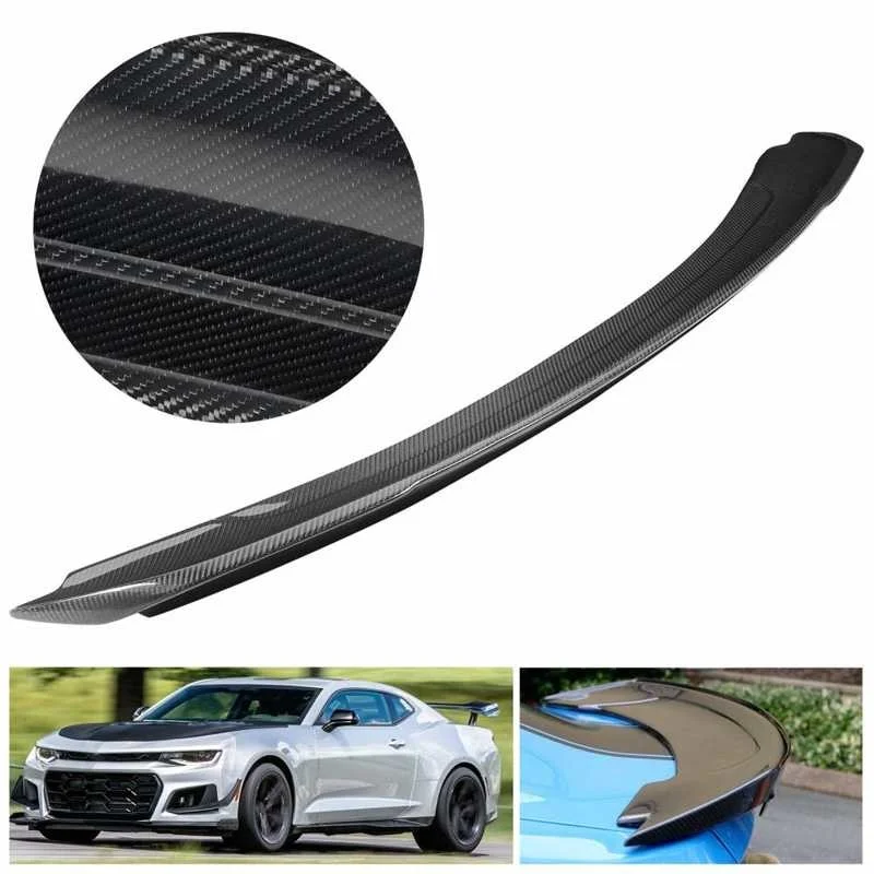 Carbon Fiber Rear Roof Spoiler Wing for GT Big Tail 3D Racing Style Fit ...