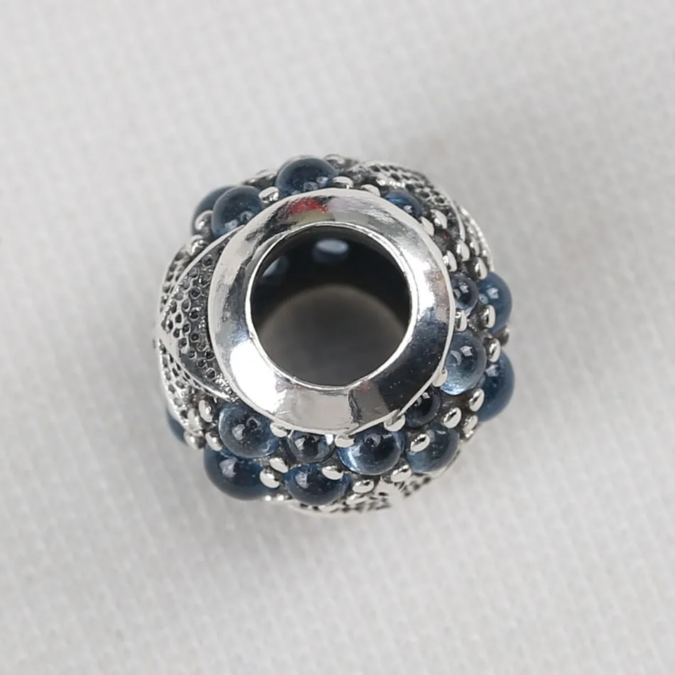 Аутентичное Серебро S925 пробы самодельное ювелирное изделие из бисера Морская звезда Шарм fit ...