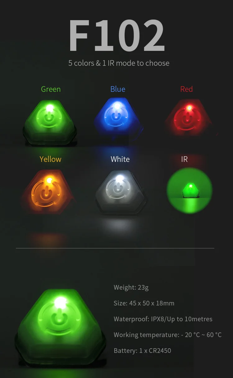 F12 Tactical Helmet Marker Light - Multi-Function