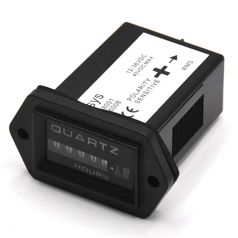 2PCS DC6 80V Mechanical Hour Meter Hour Meter for Engine Generator Boat ...