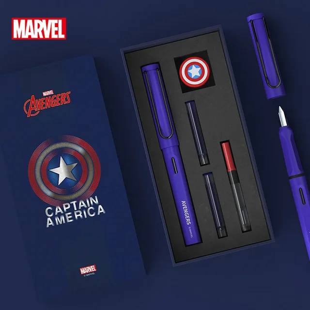 Disney Stationery Supplies Mickey Mouse Marvel Fountain Pen Set Frozen ...