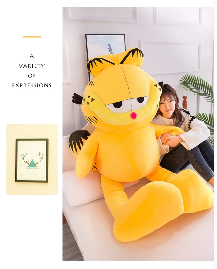 20cm 80cm Cartoon Garfield Plush Toy Garfield Cat Plush Stuffed Doll ...