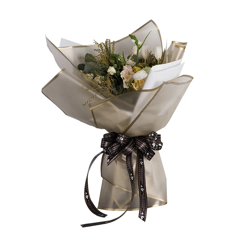 58x58cm-Plastic-Waterproof-Flower-Wrapping-Paper-Stylish-Half ...