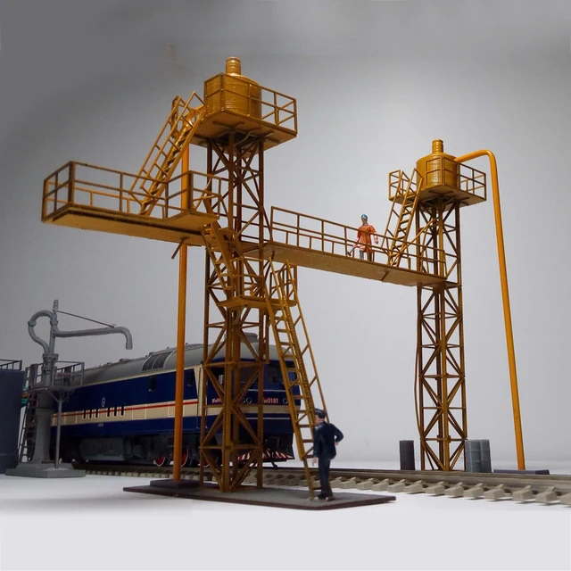 1:87 HO Scale Miniature Internal Combustion Engine Gas Station Model ...