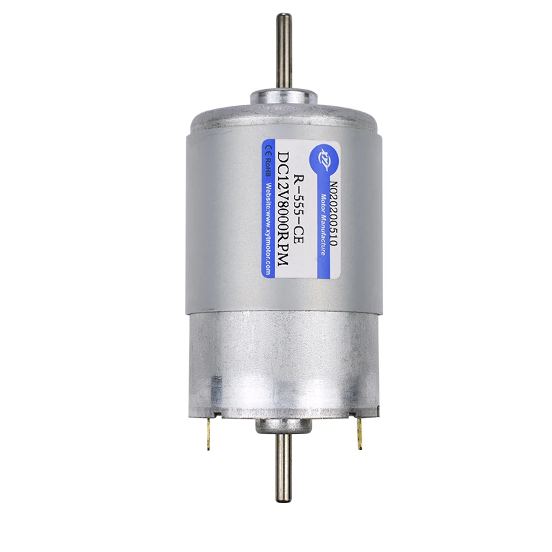 555-miniatur-DC-Getriebe-Motor-Dual-achse-High-speed-Motor-12V-24V ...