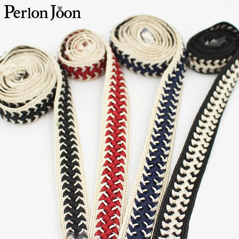 5 Yards 15mm Nylon Webbing Two Color Woven Clothing Home Shoes and Hats ...