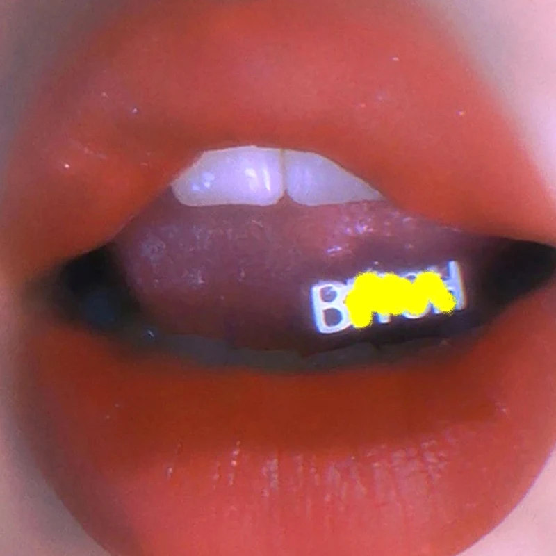 Goth Jewelry Letter Tongue Rings for Women Egirl Accessories Punk 2000s ...