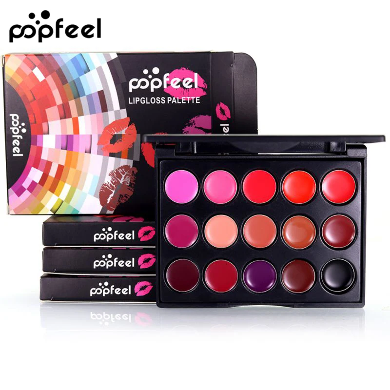 Paleta de labios rojos, Sexy, resistente al agua, conjuntos de brillo ...