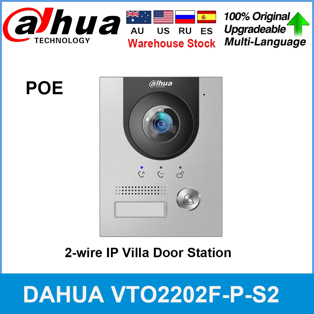 Dahua Intercom VTO2202F P S2 2 wire IP Villa Door Station Poe 2.8mm ...