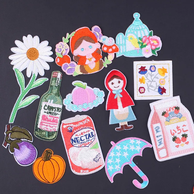 Iron-on-Cute-Girl-Embroidery-Patches-for-Children-s-Clothing-Bag-Snack ...