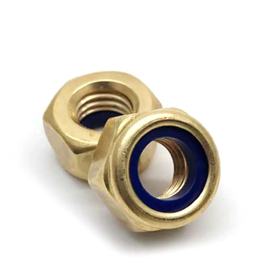 m4 m5 m6 m8 m10 m12 Brass lock nut , brass nylon lock nuts .B018|Nuts ...