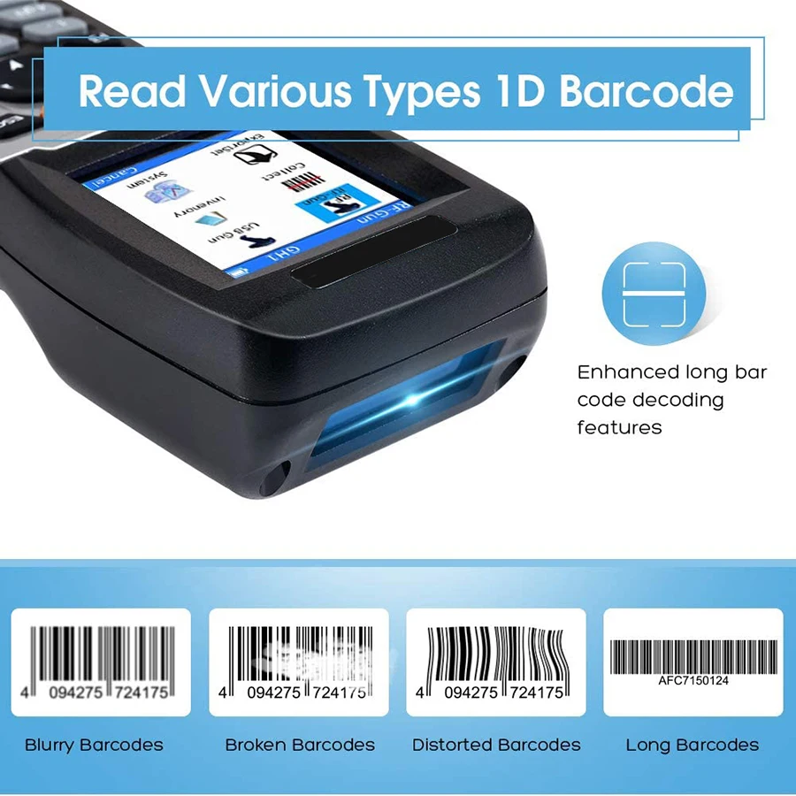 PDA Terminal device Wireless Barcode Inventory Scanner Portable 1D 2.4G ...