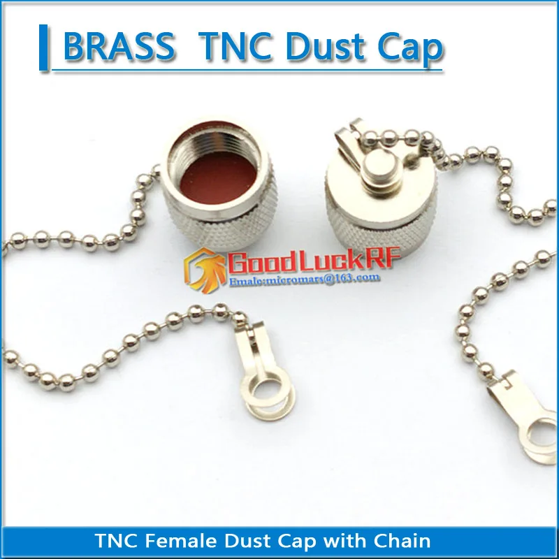1X-Pcs-TNC-Female-Dust-Cap-with-Chain-Resistor-RF-coaxial-Terminator ...