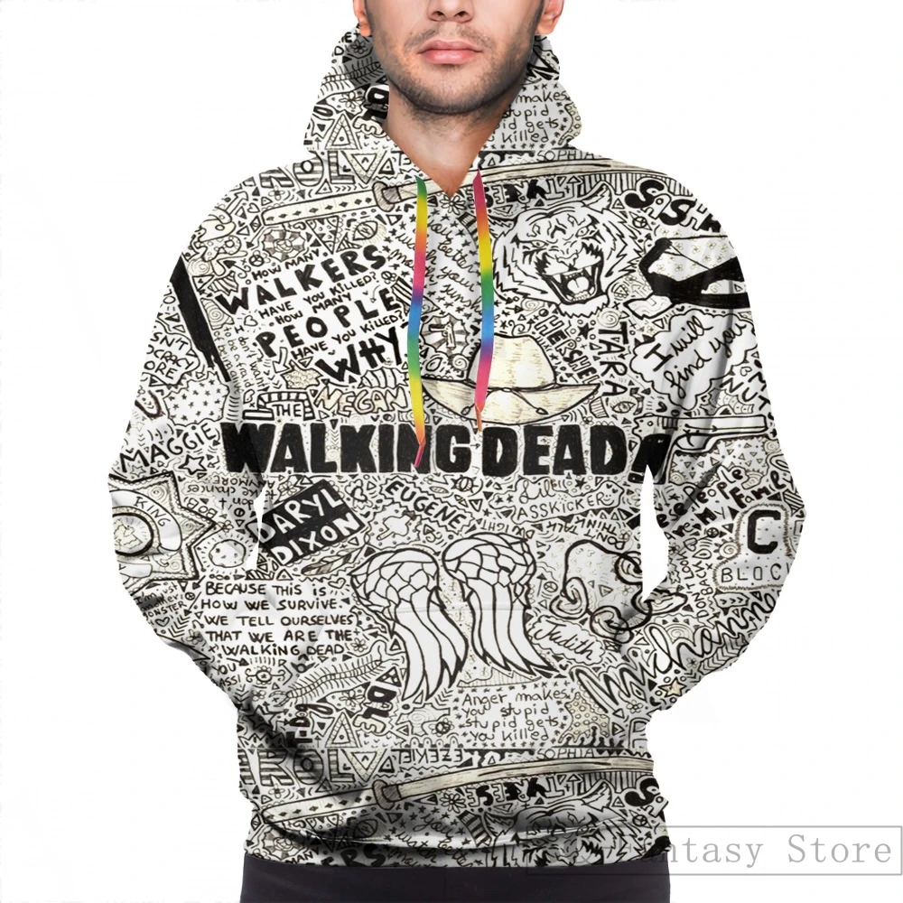 Mens-Hoodies-Sweatshirt-for-women-funny-TWD-print-Casual-hoodie ...