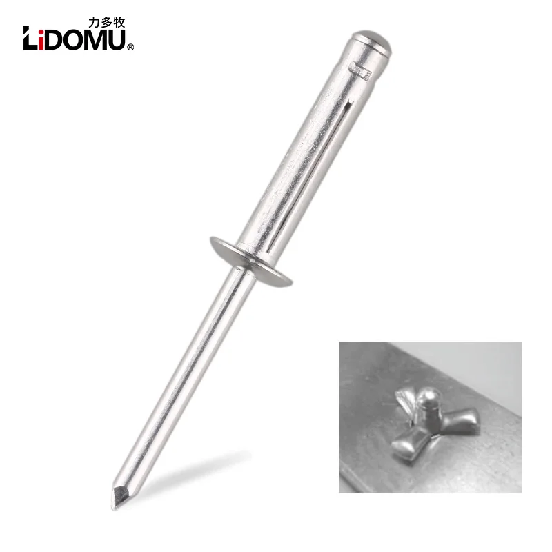 500pcs. blind fold rivets aluminium rivet folding type 4.0mm, 4.8mm ...