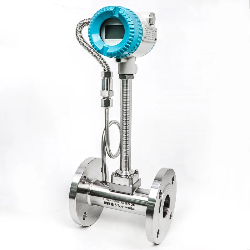 Super-Panas-Uap-Flow-Meter-DN100-Koneksi-Flange-Vortex-Steam-Flow-Meter ...