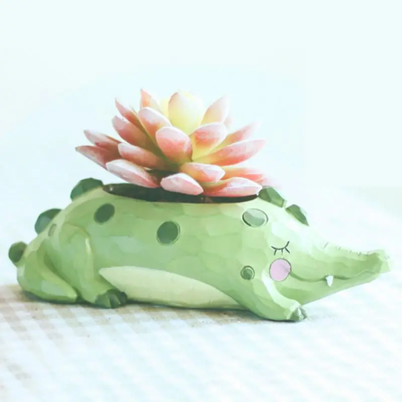 Baleine bleue - Pot de plantes en résine pour baleines Crocodile | Pot ...